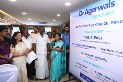 Chennai Mayor Inaugurates Dr Agarwal’s Eye Hospital with Advanced ...